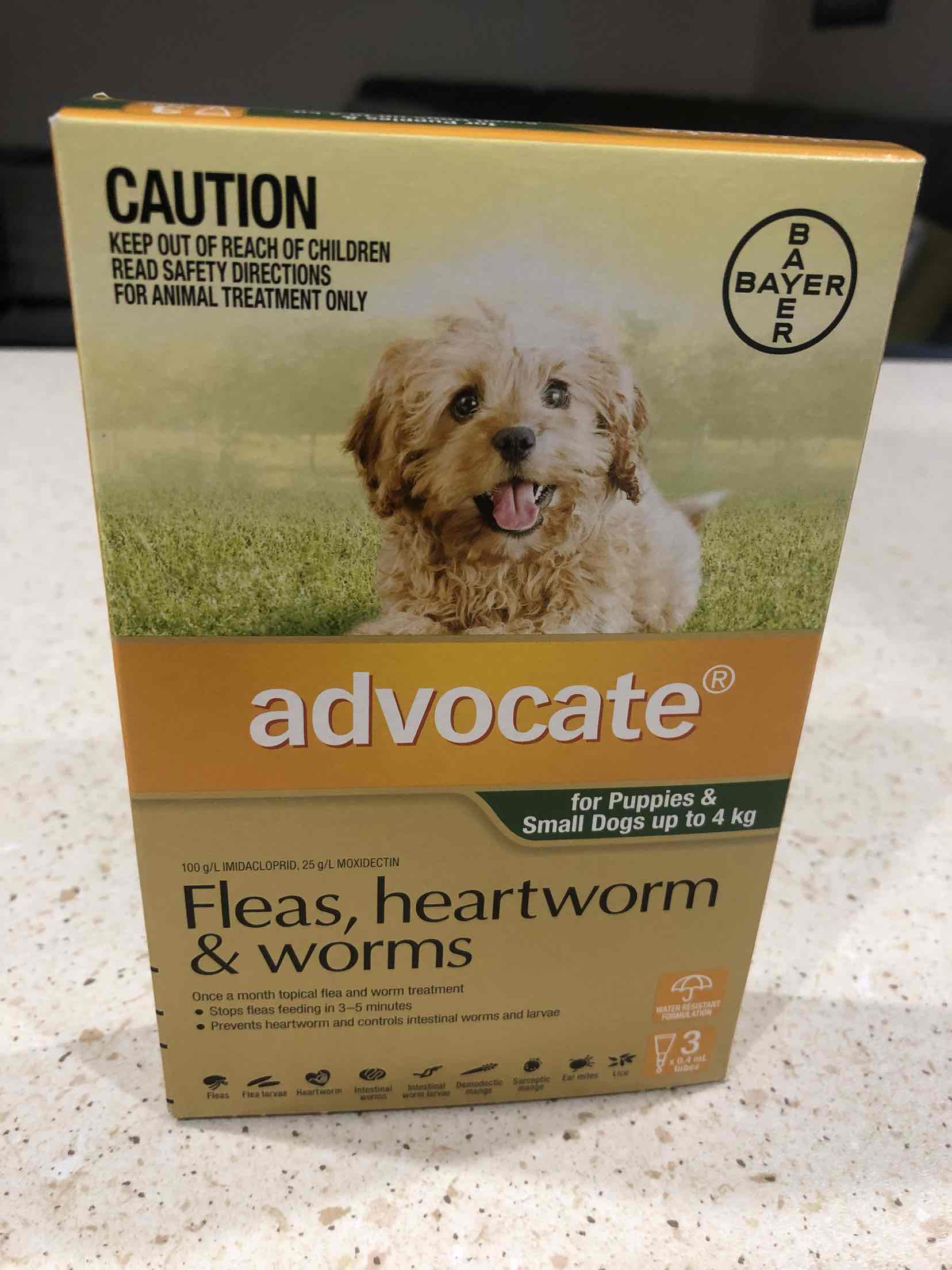 Advocate For Dogs Small Green Up To 4kg 3 Pack - $62.80