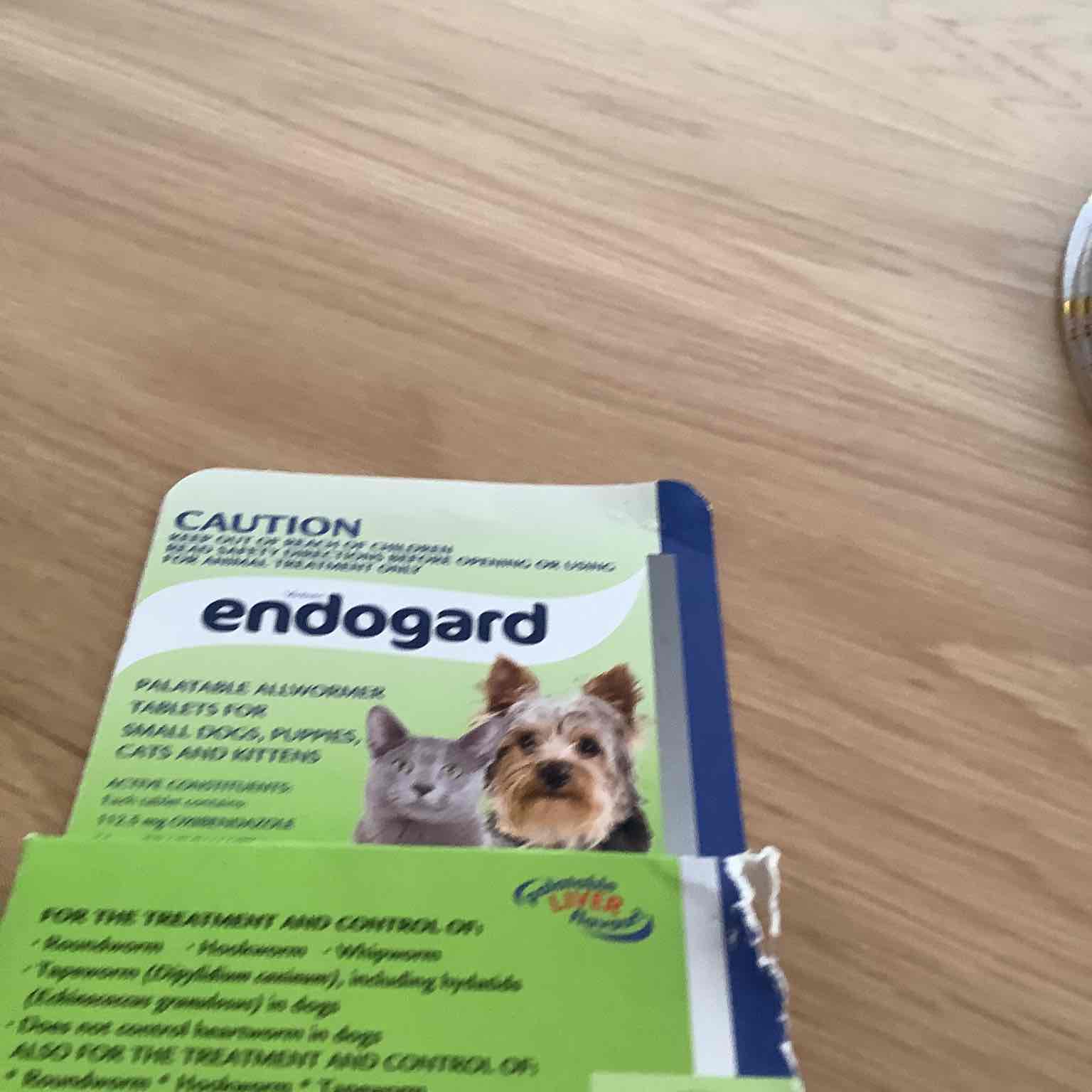 Endogard All Wormer For Dogs And Cats Small 4 Tablets - $20.70