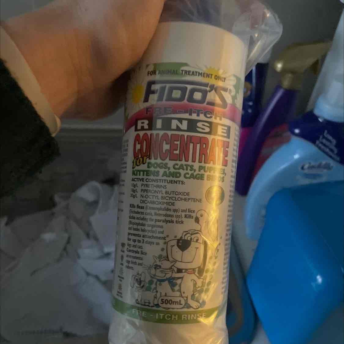 Fidos Fre Itch Rinse Concentrate For Dogs Cats And Caged Birds 500ml ...