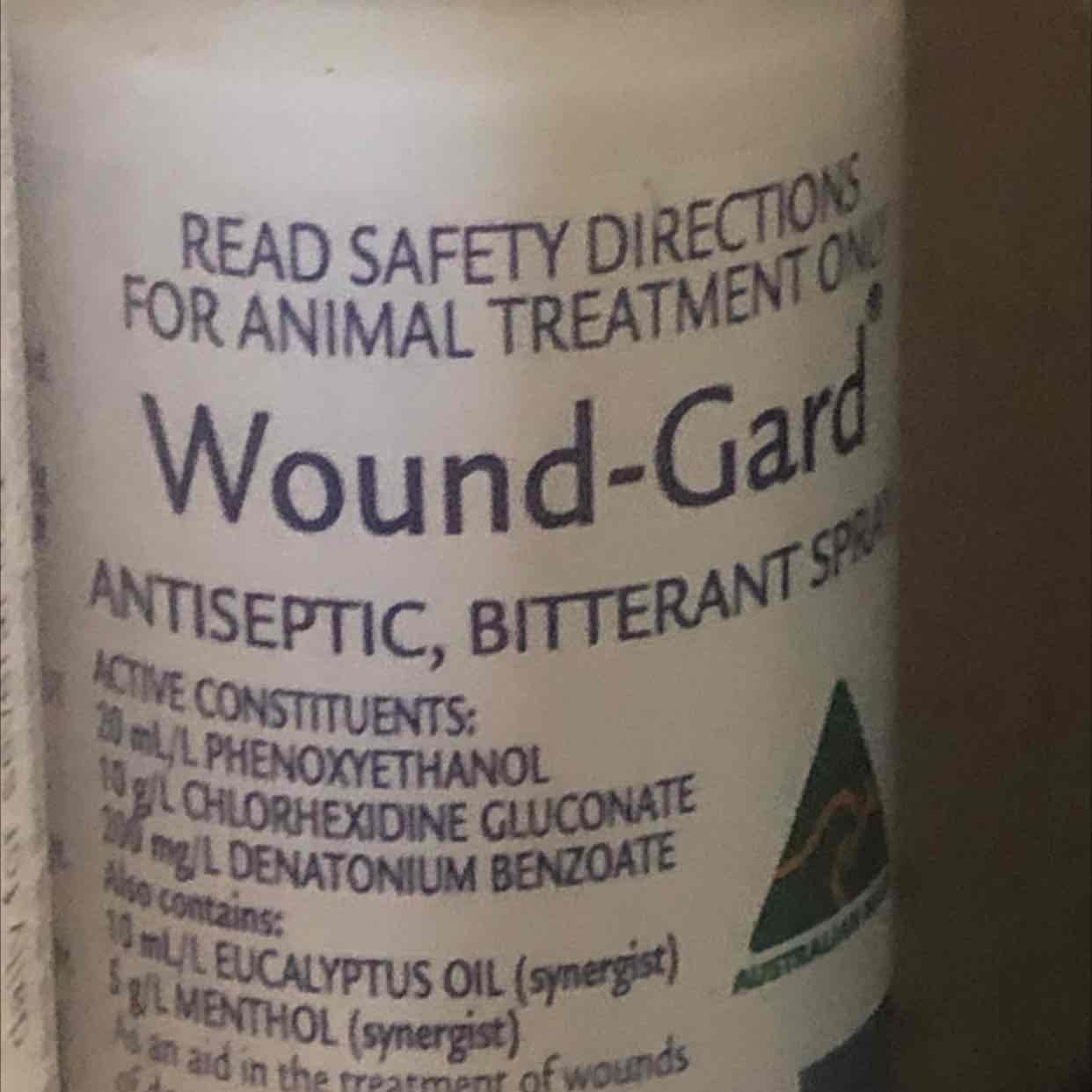 Wound Gard Antiseptic Bitterant Spray For Dogs and Cats 50ml - $18.63
