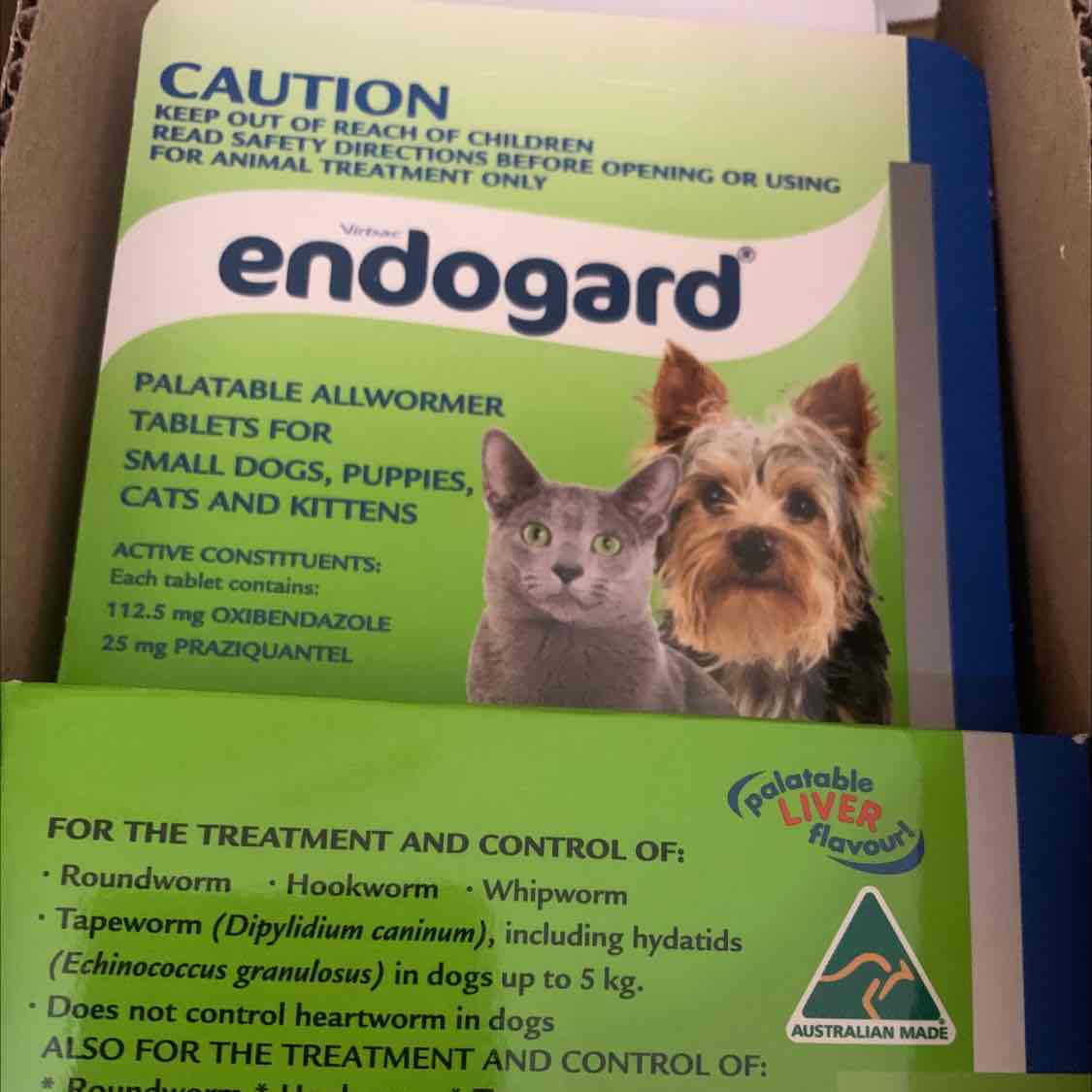 Endogard All Wormer For Dogs And Cats Small 100 Tablets - $280.78