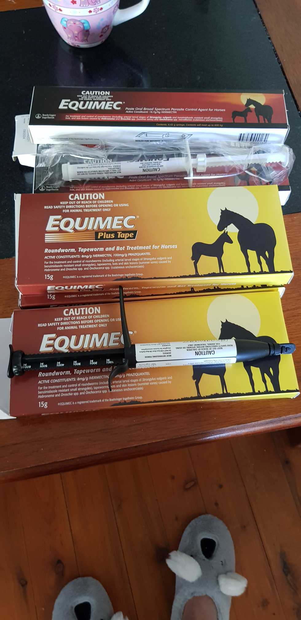 Equimec Wormer Paste Broad Spectrum Parasite Control Agent For Horses 6 ...