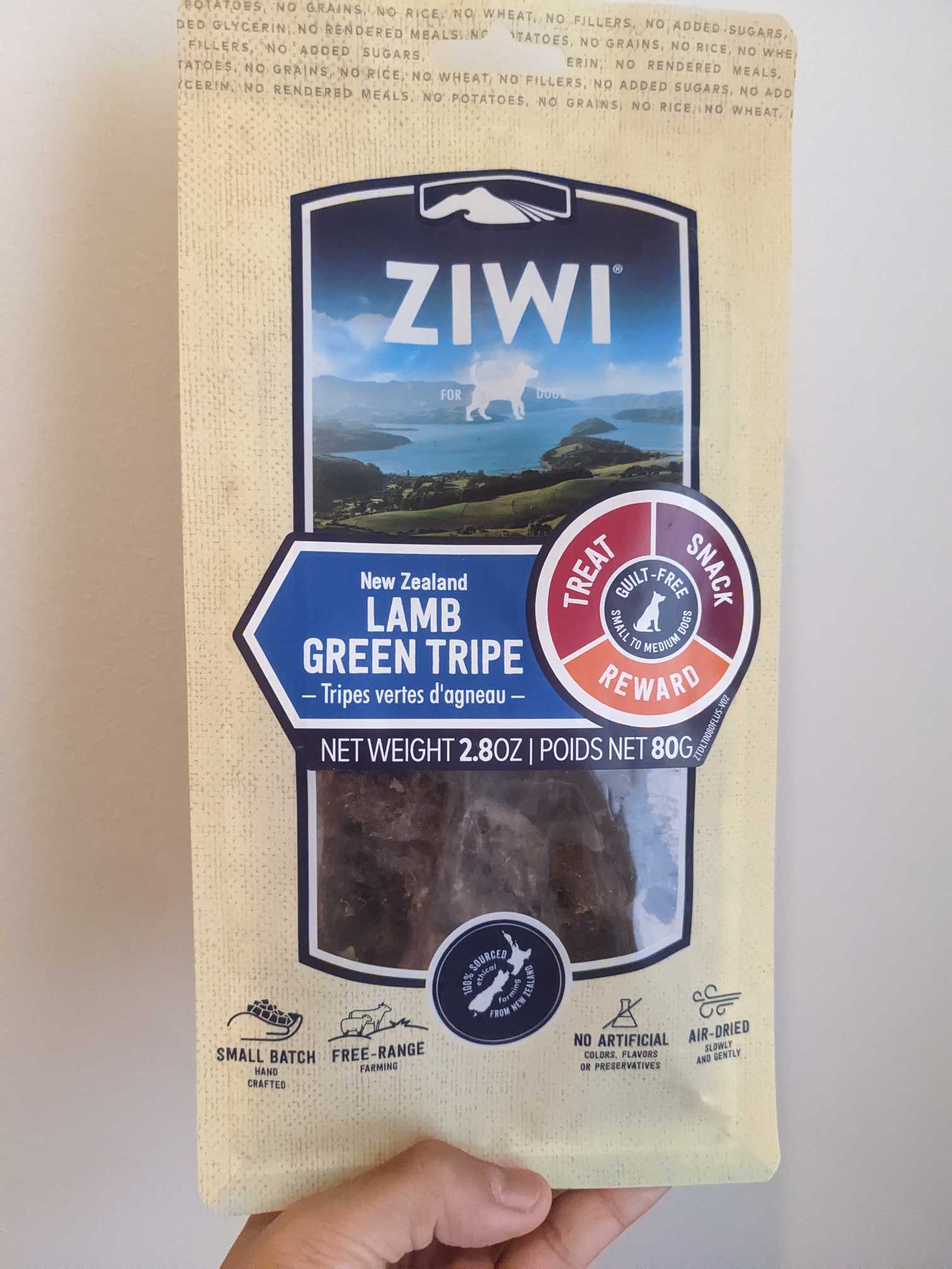 Ziwi Peak Beef Weasand Oral Chew Treats For Dogs 72g - $25.02