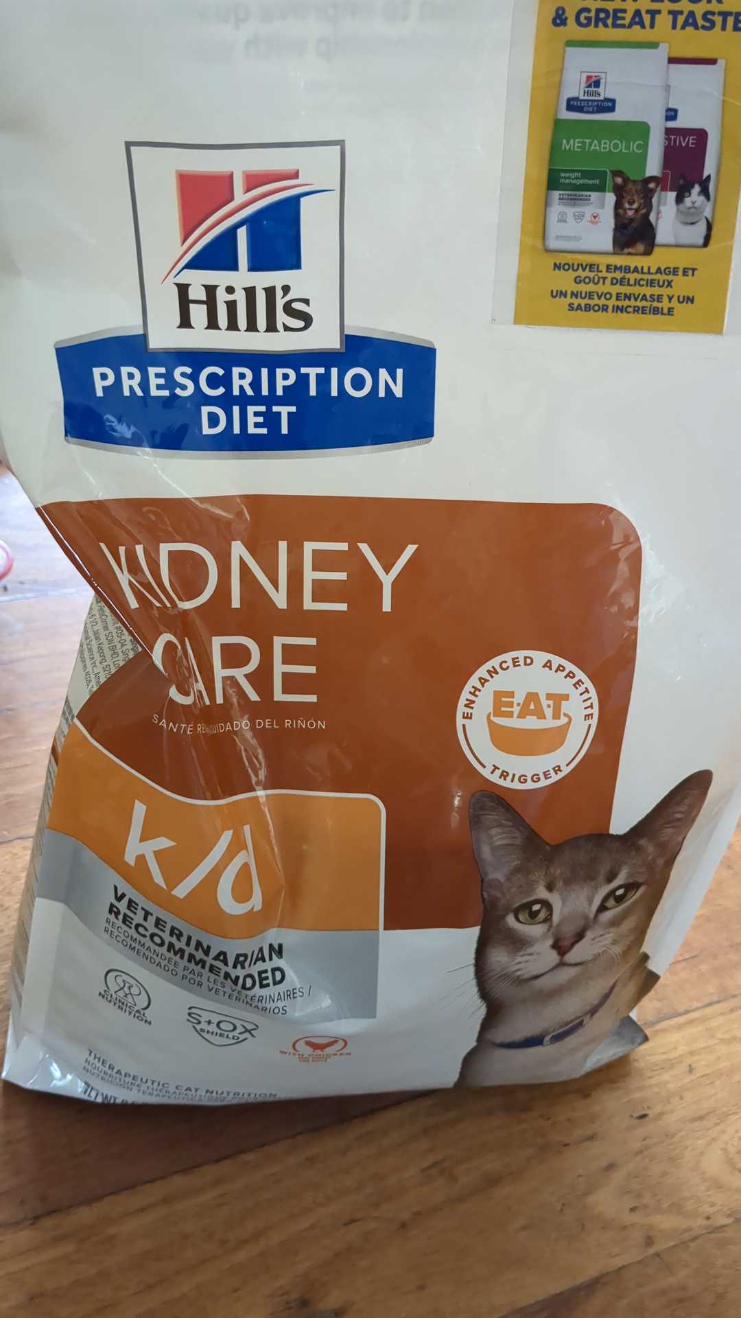 Hills Prescription Diet Feline kd Kidney Care Chicken Dry Cat Food 3.85kg - $104.99