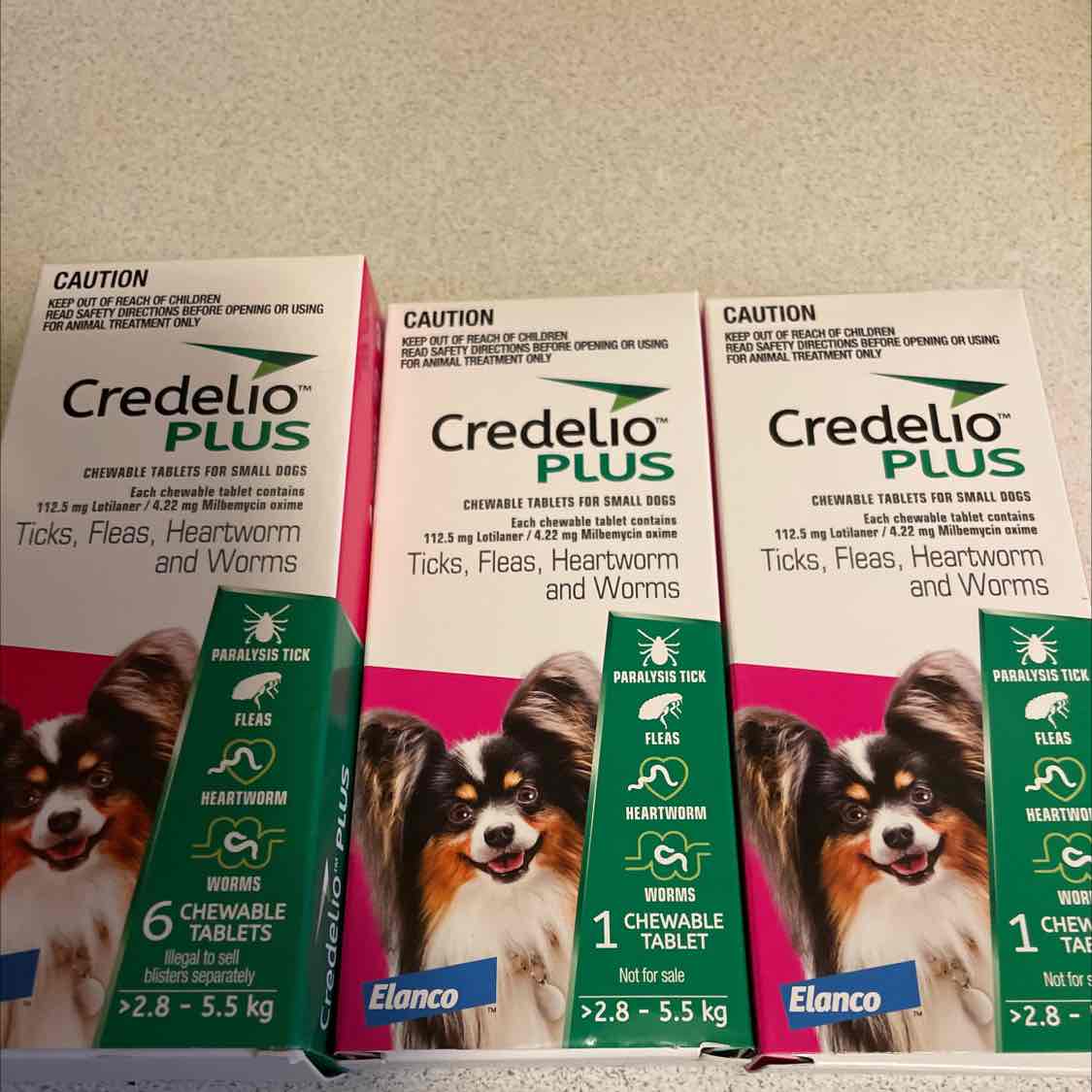 Credelio Plus For Small Dogs 2.8-5.5kg Pink 6 Pack - $84.99