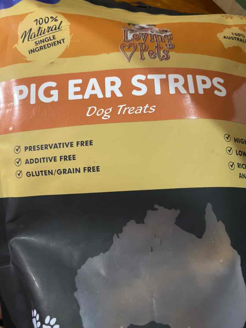 Loving Pets Outback Naturals Pig Ear Strips Natural Air Dried Grain ...