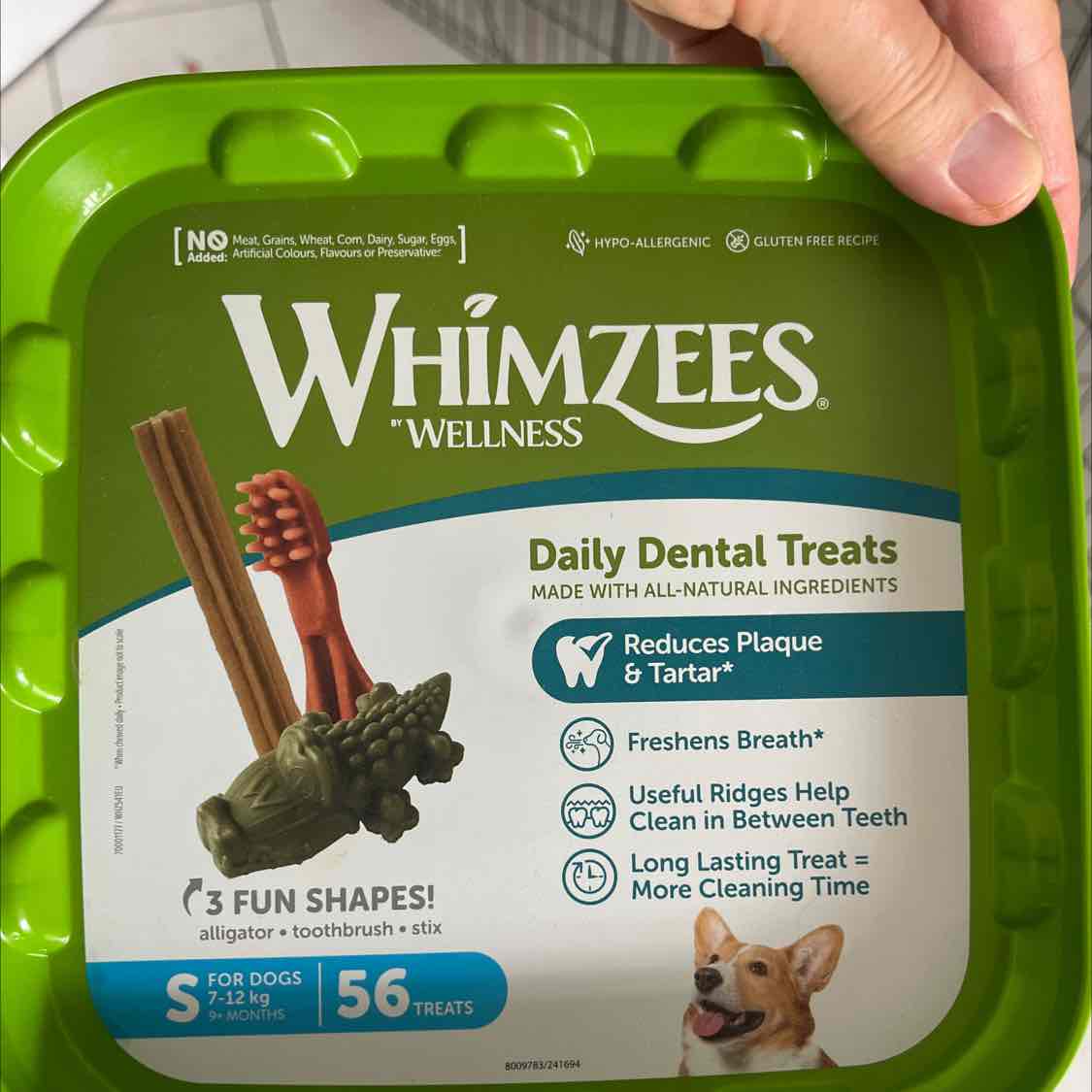 Whimzees Dental Variety Value Box Small Treats For Dogs 7-12kg 56 Pack ...
