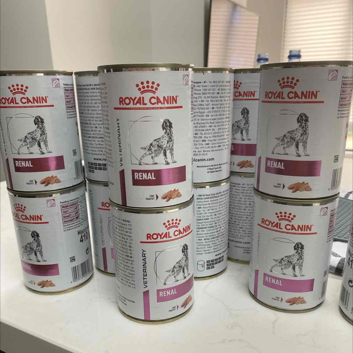 Royal Canin Veterinary Diet Canine Renal Canned Wet Dog Food 410g x 12 ...