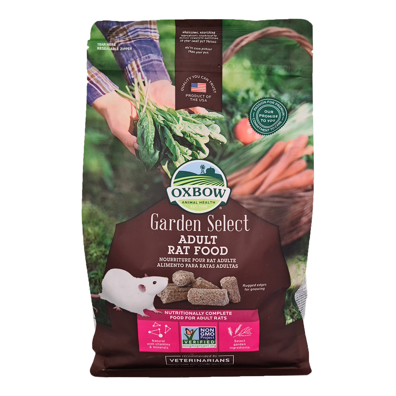 Oxbow Garden Select Pellets Adult Rat Food 1.13kg - $30.37