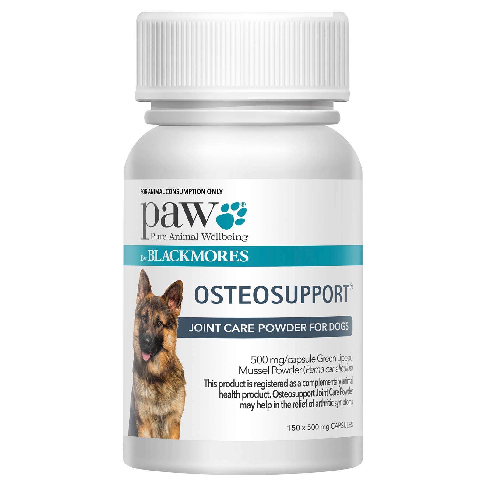 PAW By Blackmores Osteosupport Joint Care Powder For Dogs 150 x 500mg ...
