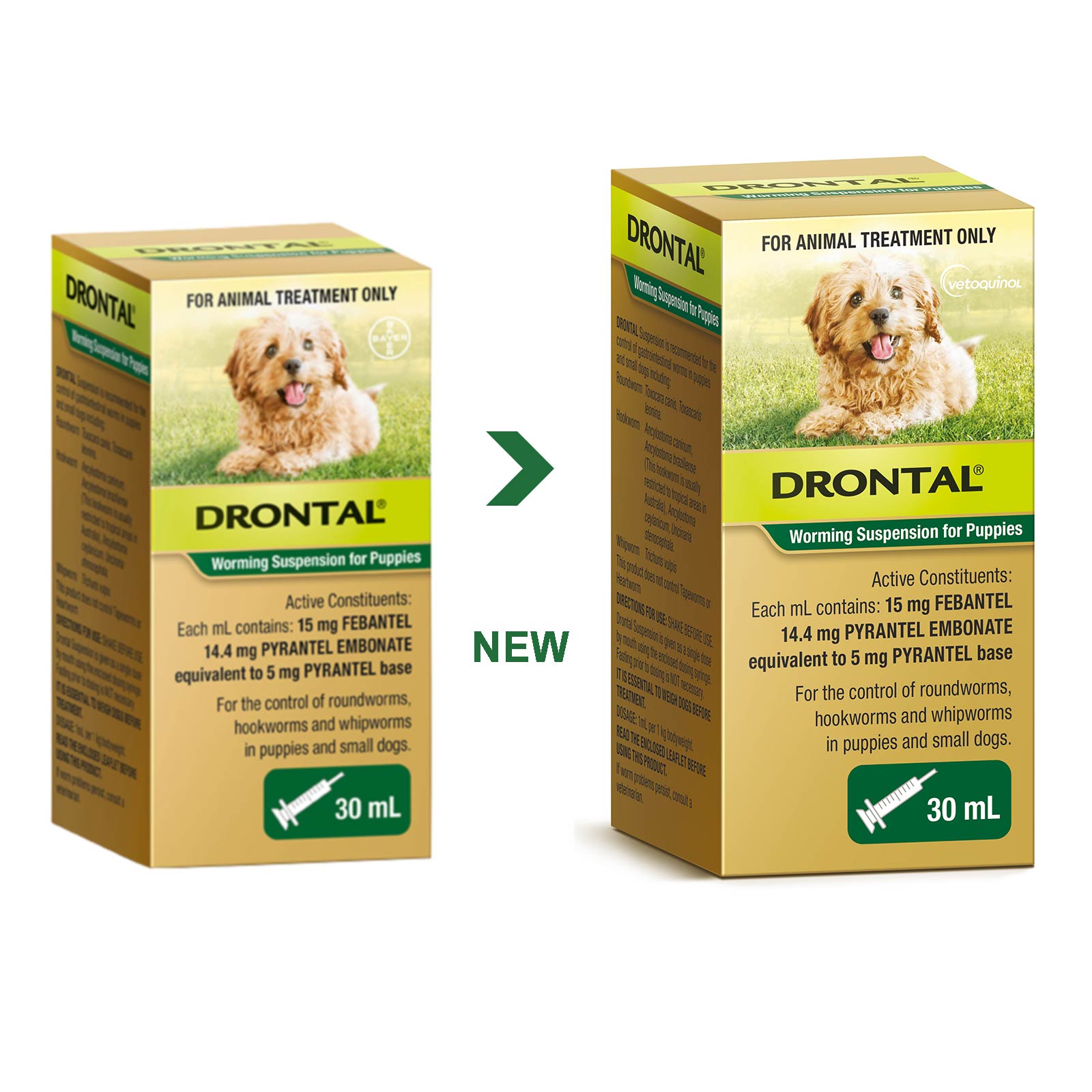 Drontal Worming Suspension For Puppies And Small Dogs 30ml - $20.81
