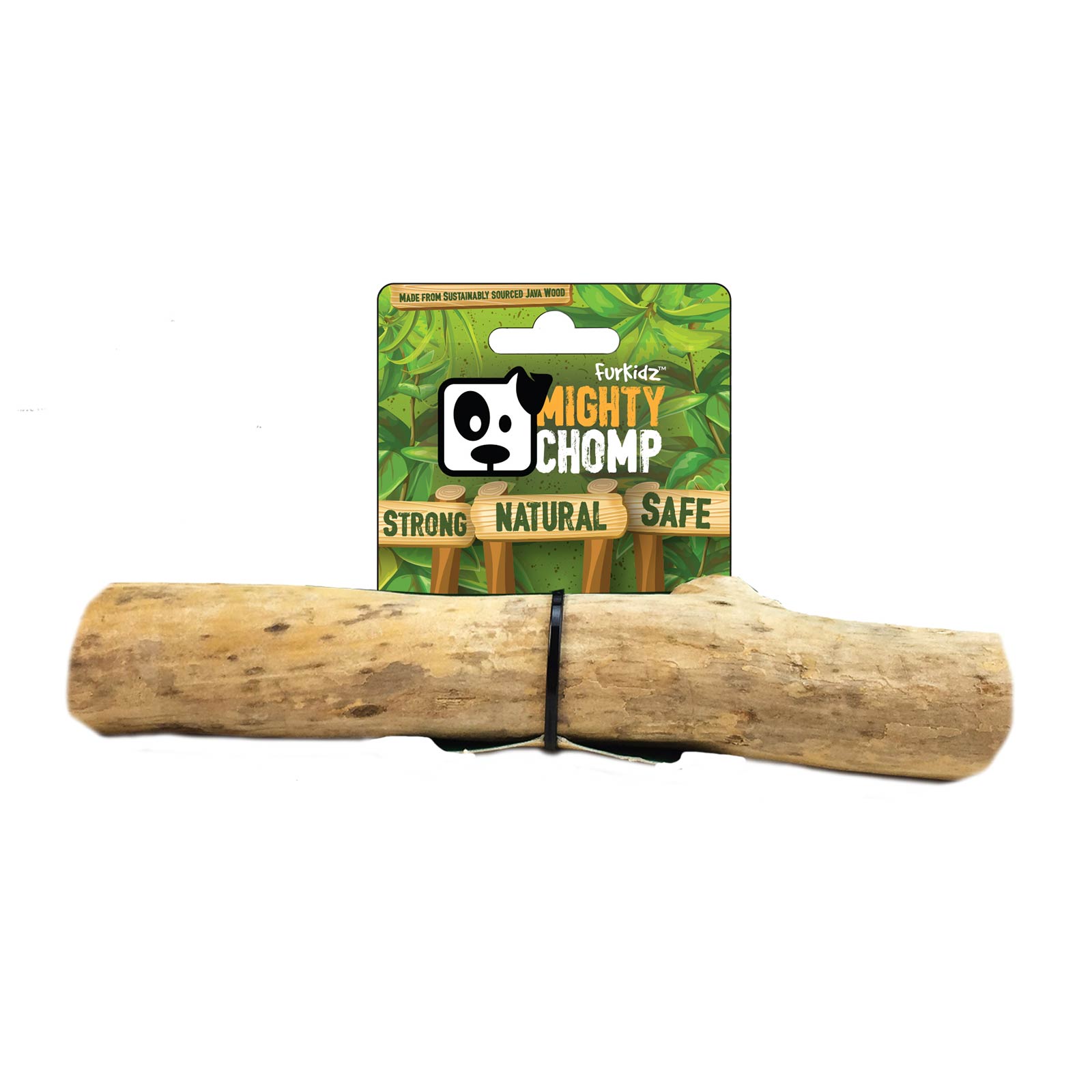 Furkidz Mighty Chomp Strong Natural Coffee Java Wood Stick Large Toy ...