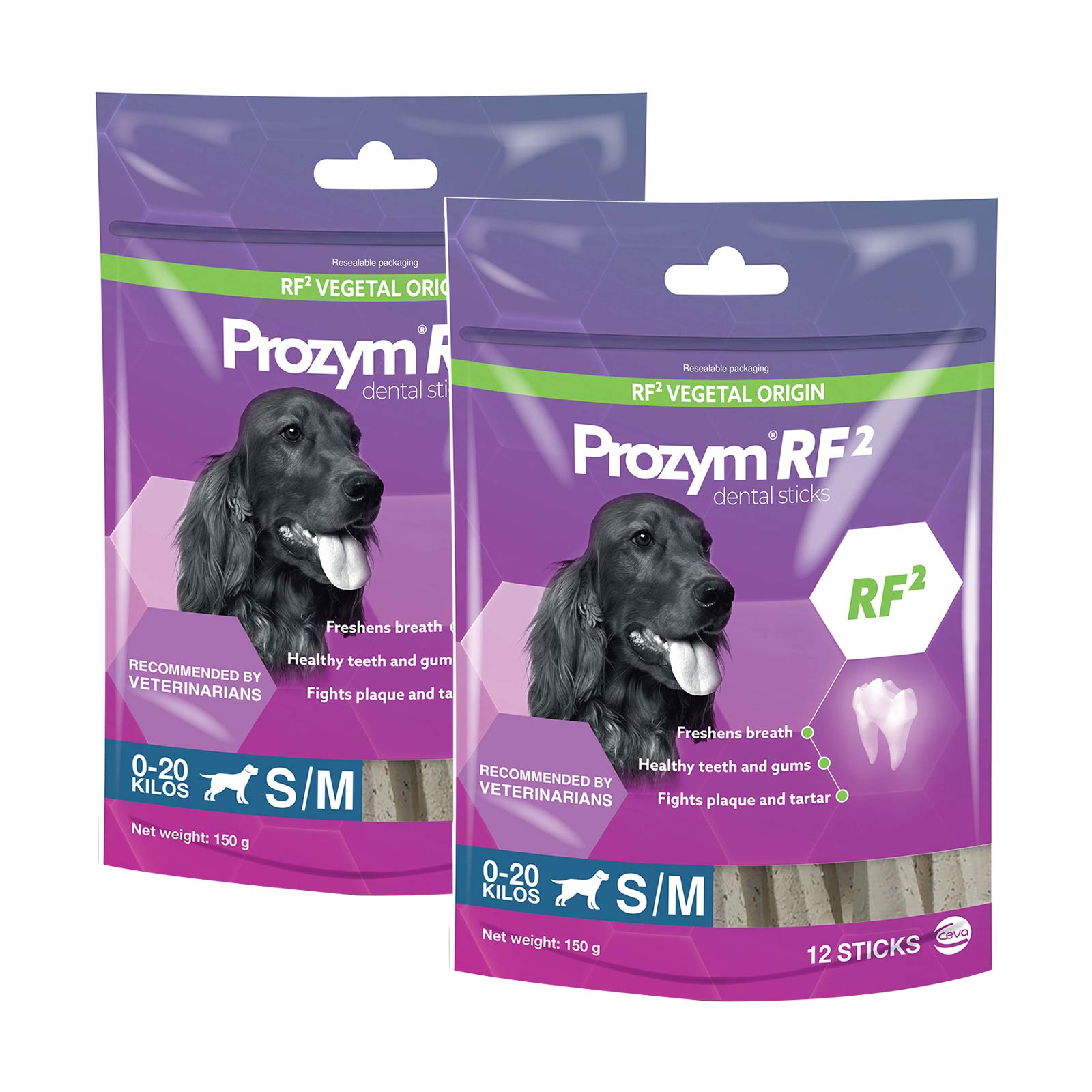 Prozym Dental Sticks Small Medium For Dogs Under 20kg 12 Pack x 2 - $29.75