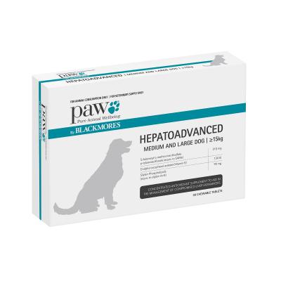 PAW By Blackmores Hepatoadvanced For Medium And Large Dogs Over 15kg 30 ...