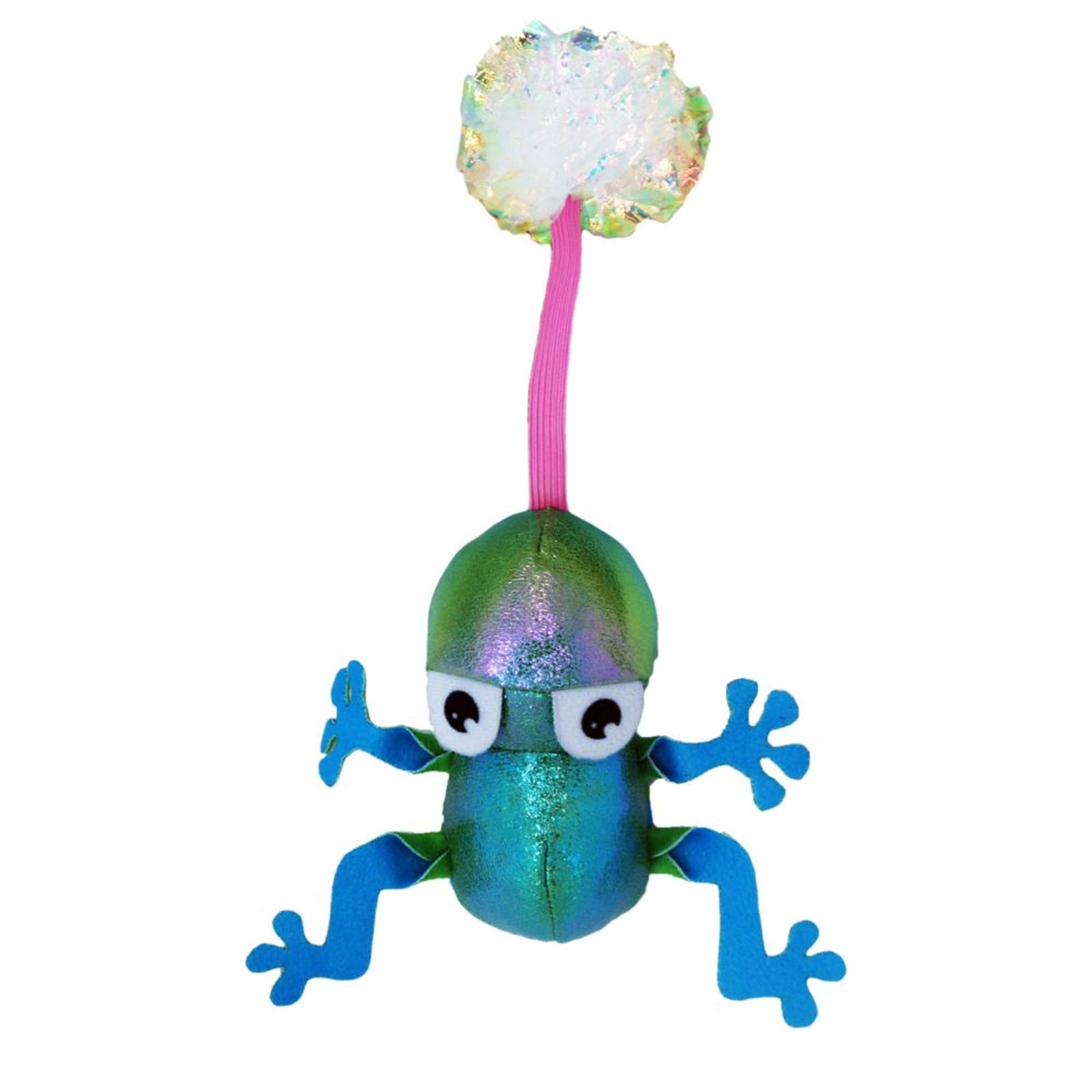 KONG Flingaroo Frog Catnip Crackle Toy For Cats - $10.49