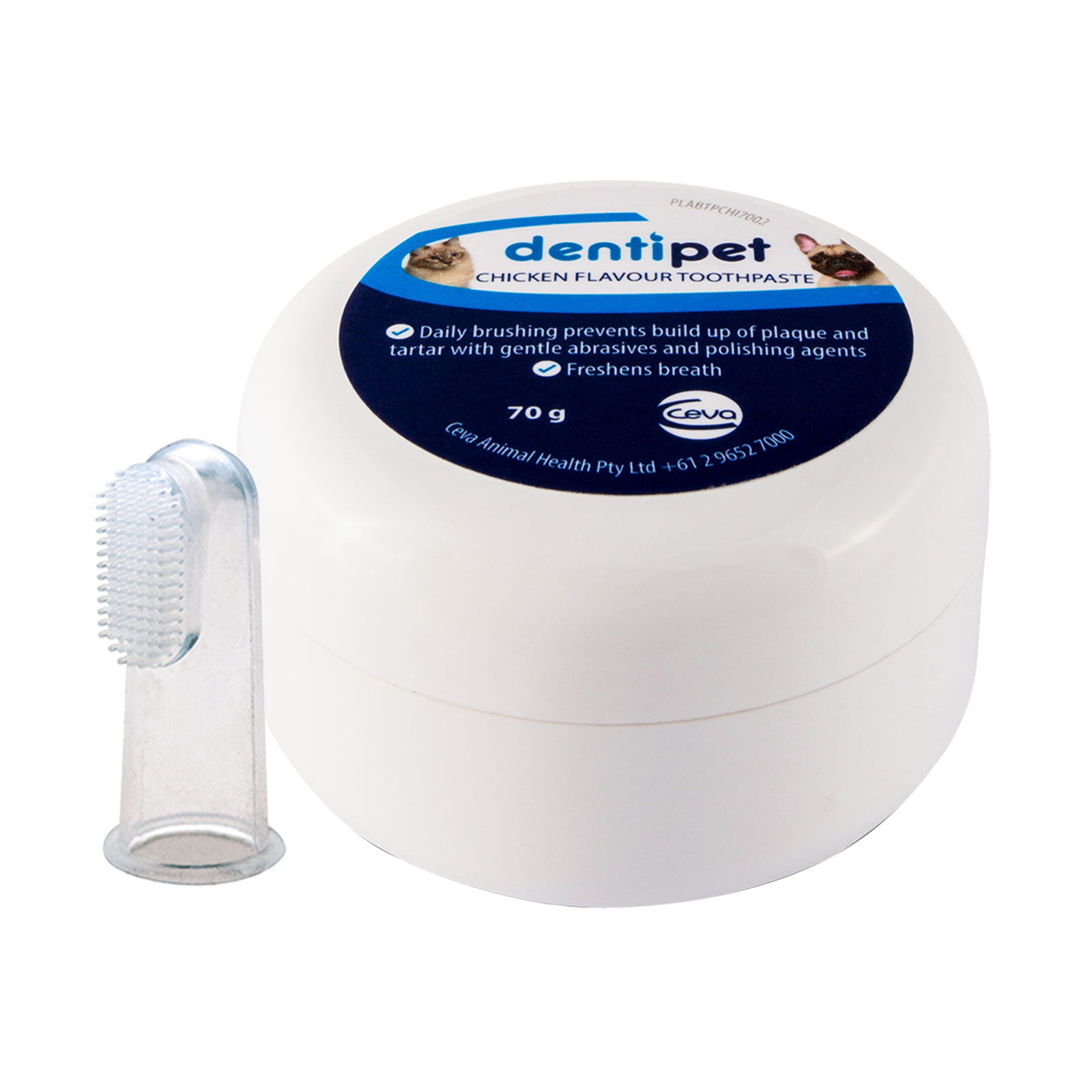 Dentipet Chicken Toothpaste With Finger Toothbrush For Dental Teeth ...