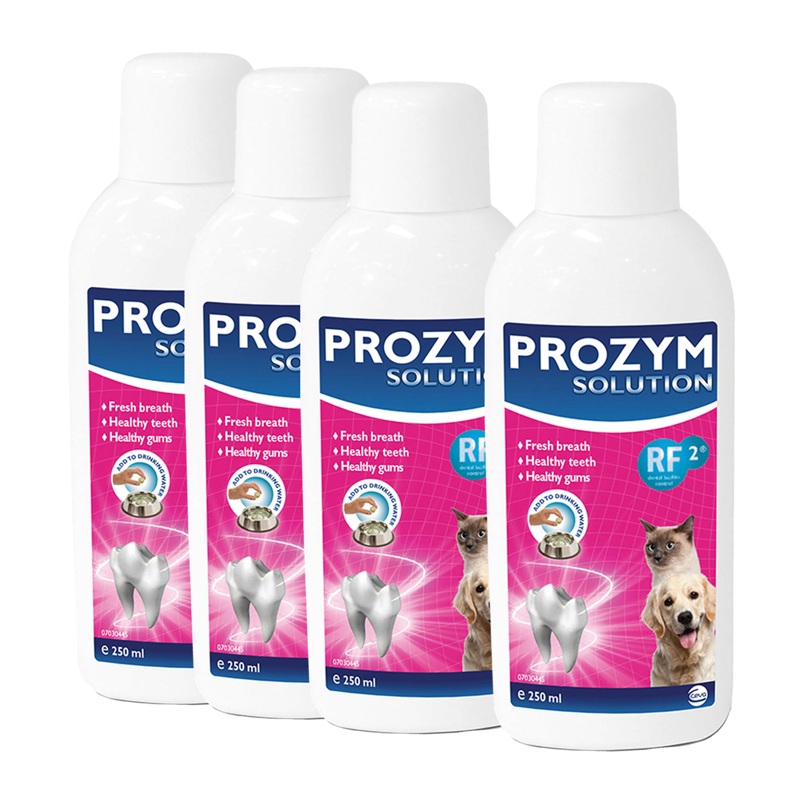 Prozym Dental Solution For Cats And Dogs 250ml x 4 - $58.00