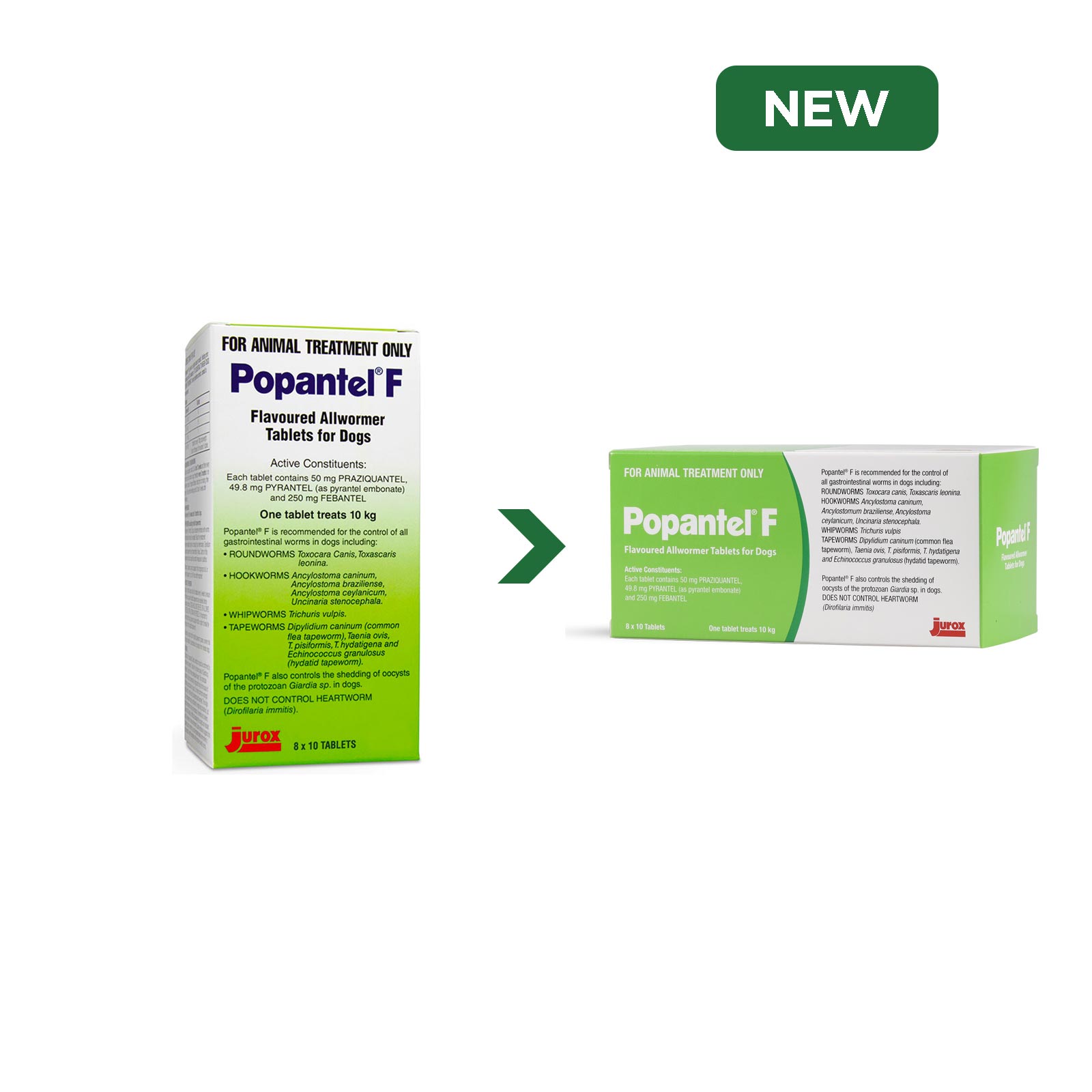 Popantel F Flavoured Allwormer Tablets For Dogs 10kg 80 Tablets - $391.53