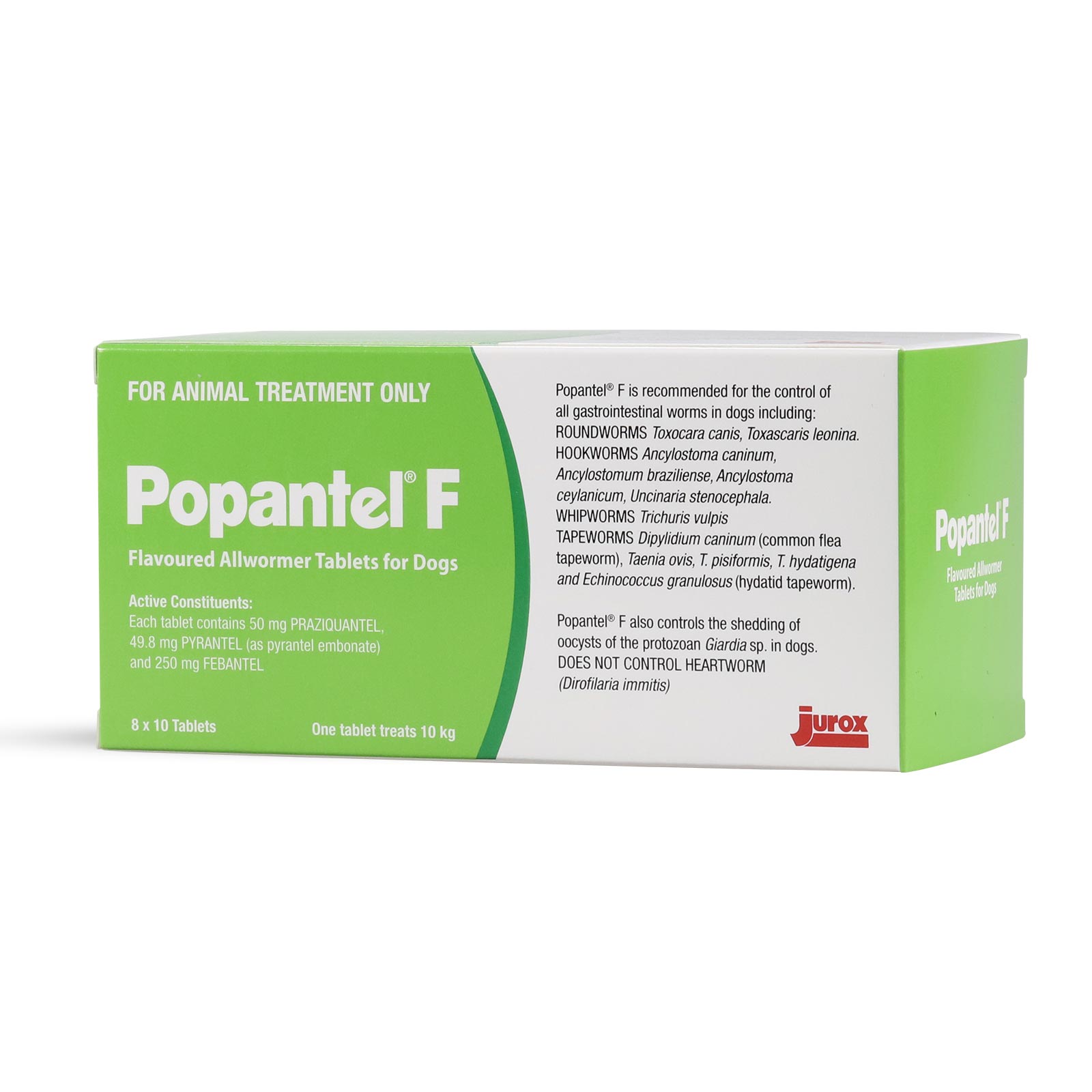 Popantel F Flavoured Allwormer Tablets For Dogs 10kg 80 Tablets - $391.53
