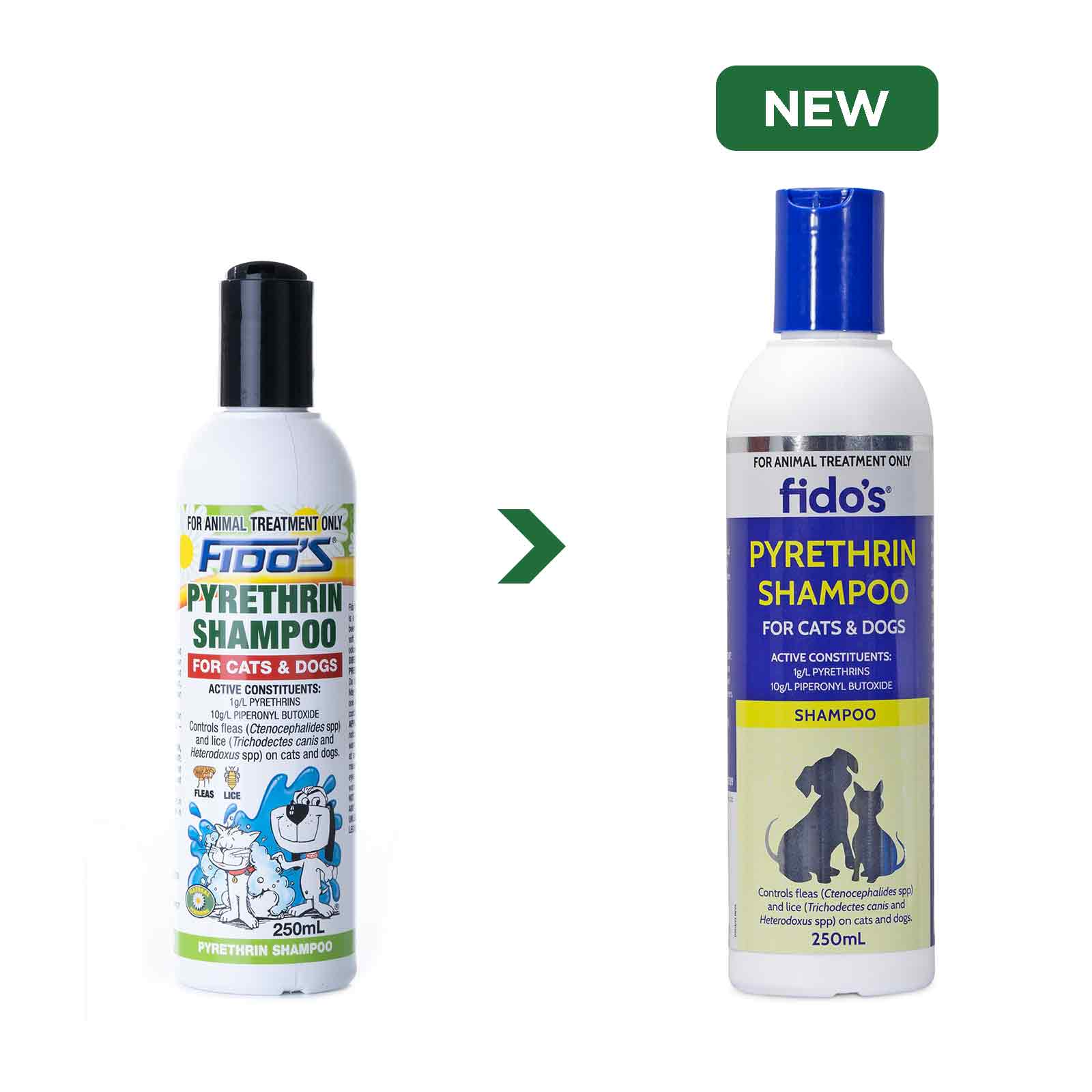 Fidos Pyrethrin Shampoo For Dogs And Cats 250ml - $19.50