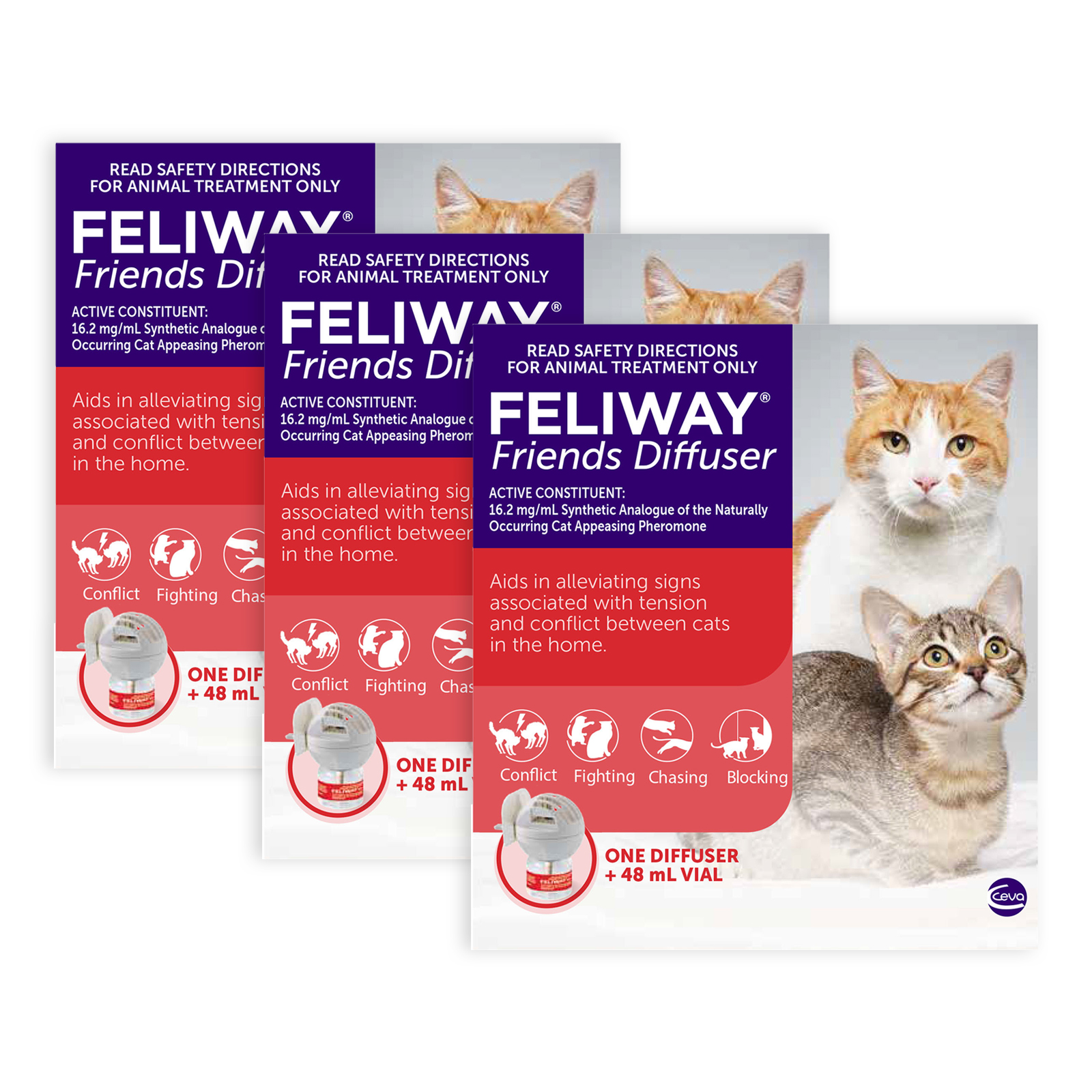Feliway Friends Large And Multilevel Homes Diffuser Set For Kittens And ...