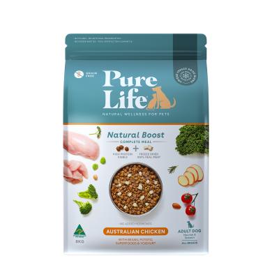 Pure Life Natural Boost Chicken Grain Free Freeze Dried Adult Dog Food ...