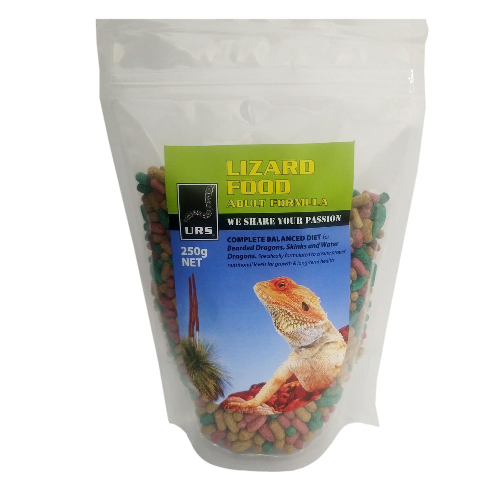 URS Lizard Food Adult Formula For Bearded Dragons Skinks And Water ...