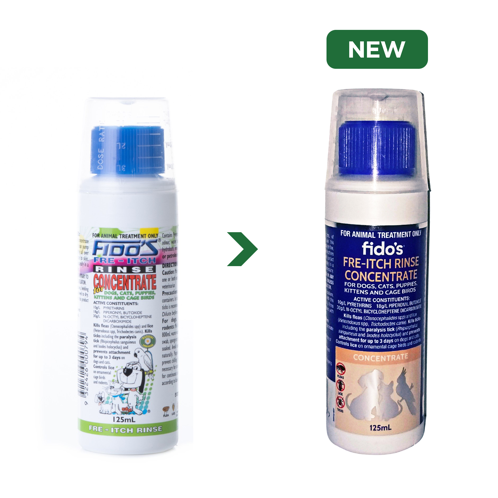 Fidos Fre Itch Rinse Concentrate For Dogs Cats And Caged Birds 125ml ...