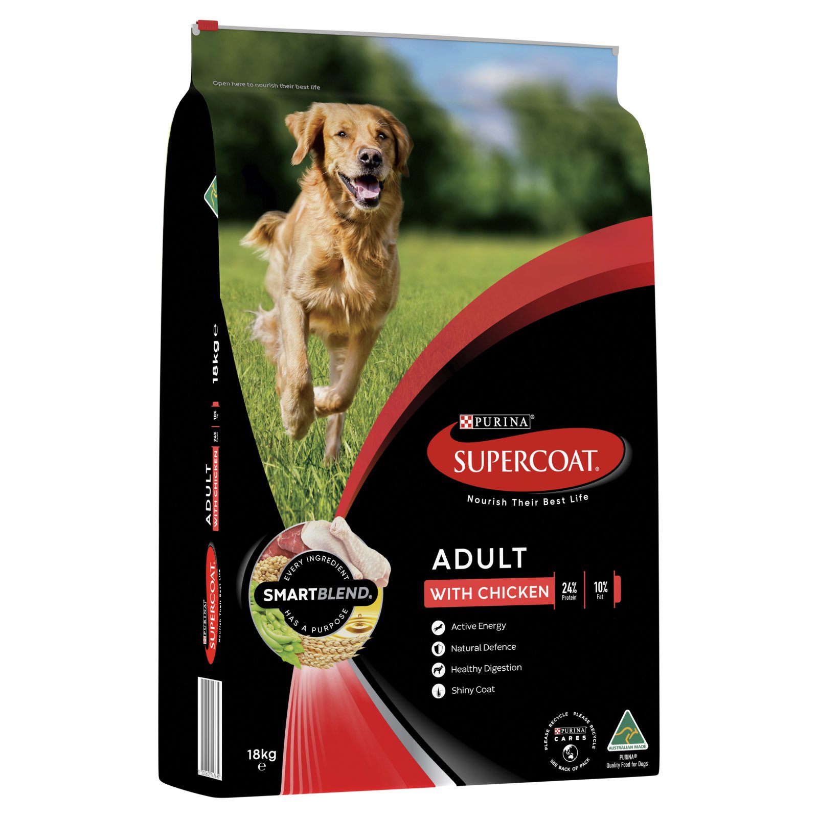 Supercoat SmartBlend With Chicken Adult Dry Dog Food 18kg - $73.92
