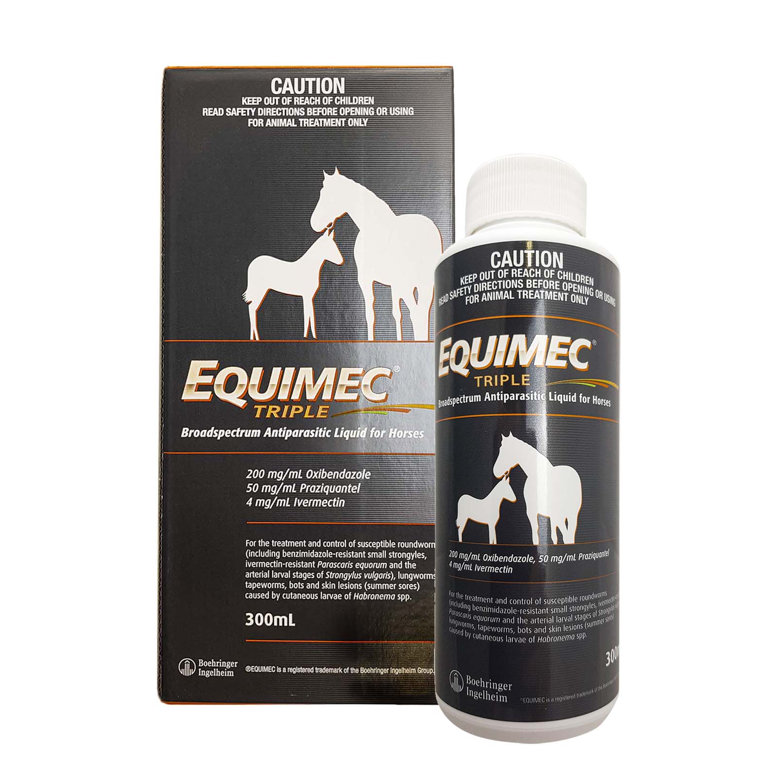 Equimec Triple Broad Spectrum Antiparasitic Worming Liquid For Horses 300 mL - $174.99