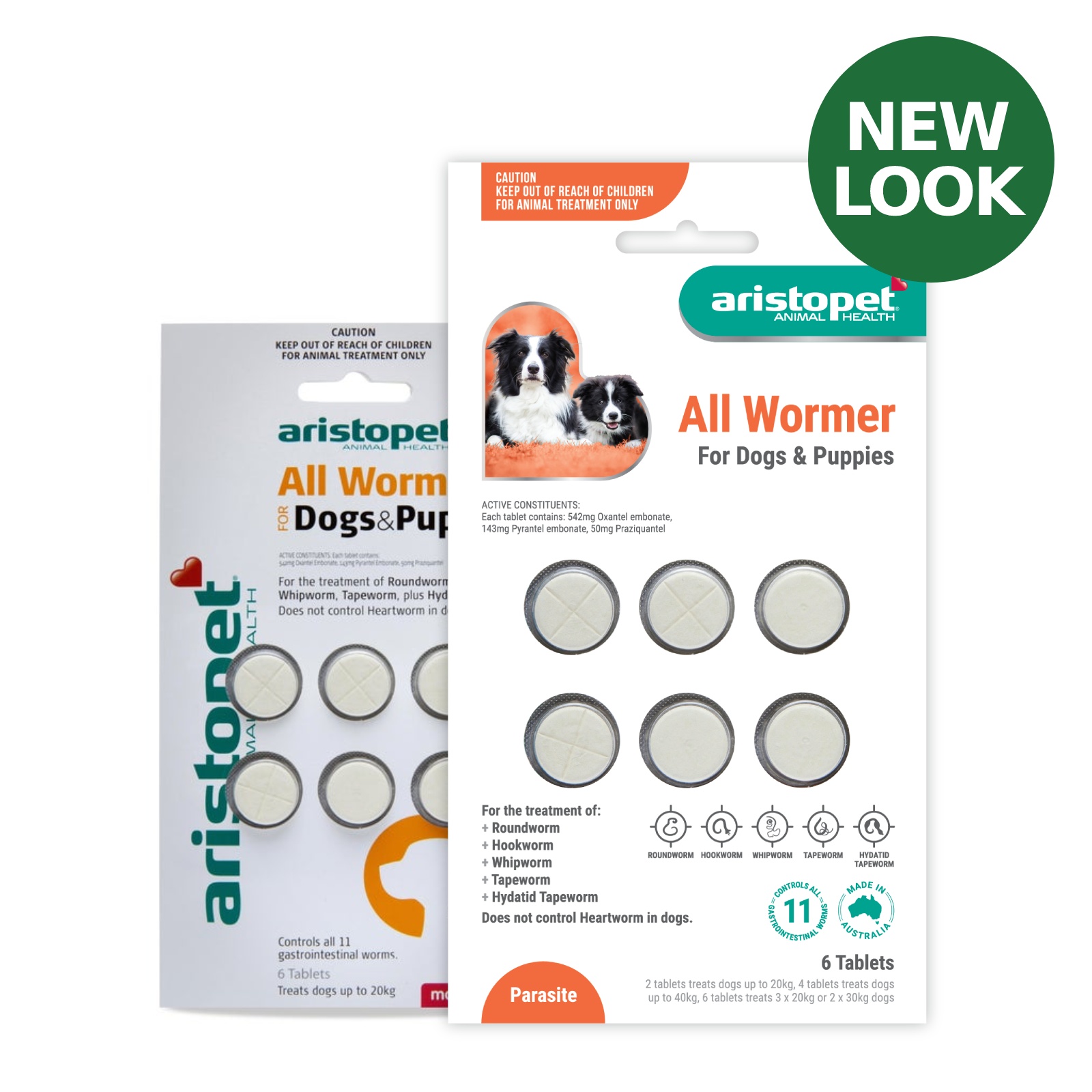 Aristopet All Wormer For Dogs And Puppies 10kg 6 Tablets - $20.17