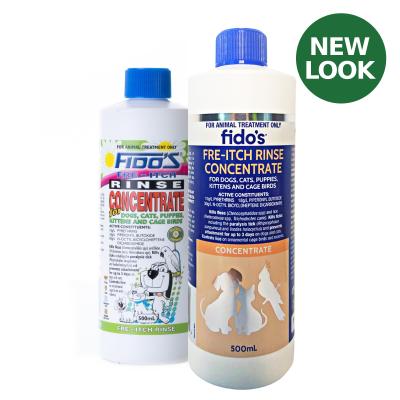 Fidos Fre Itch Rinse Concentrate For Dogs Cats And Caged Birds 500ml ...