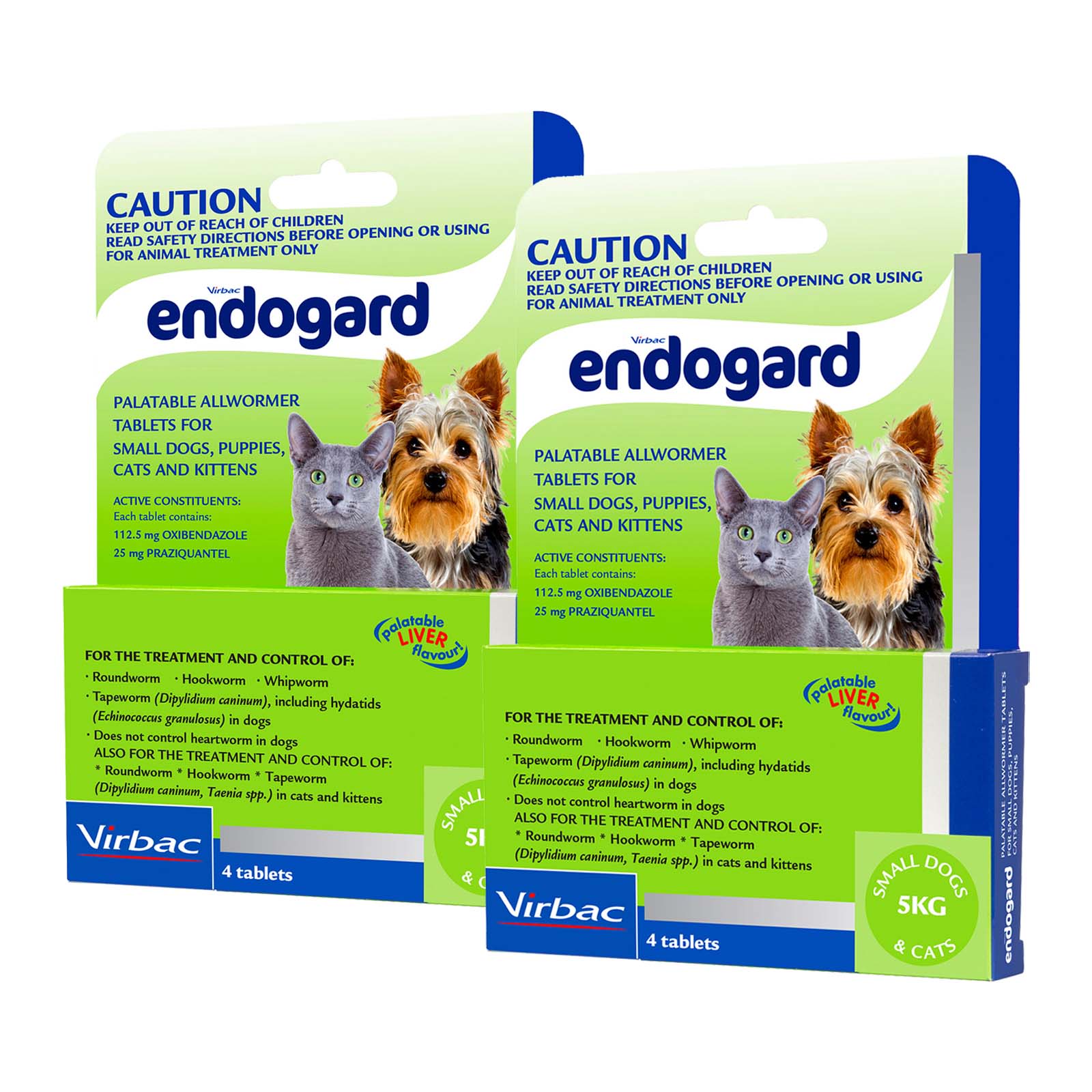 Endogard All Wormer For Dogs And Cats Small 8 Tablets - $34.50