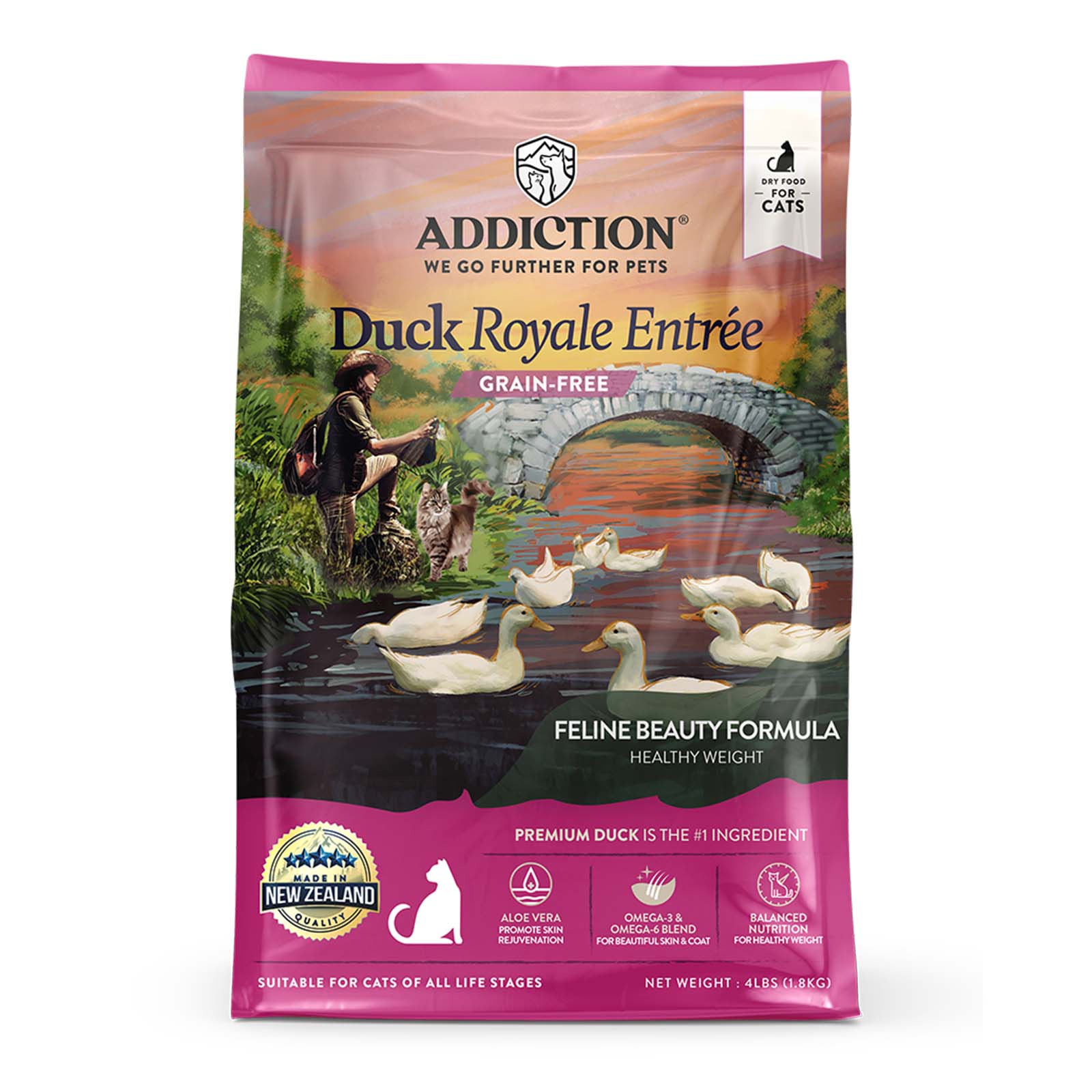 Addiction Duck Royale Entrée Grain Free Feline Beauty Formula Healthy ...